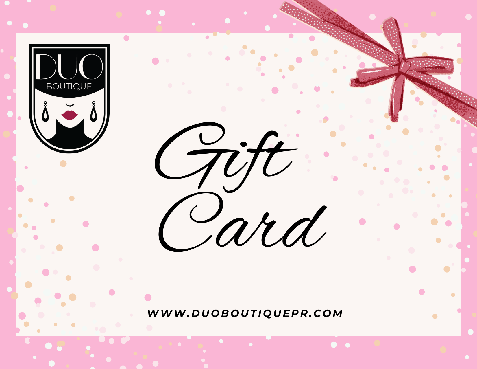 TARJETA DE REGALO (GIFT CARD) DUO BOUTIQUE – DUO Boutique PR